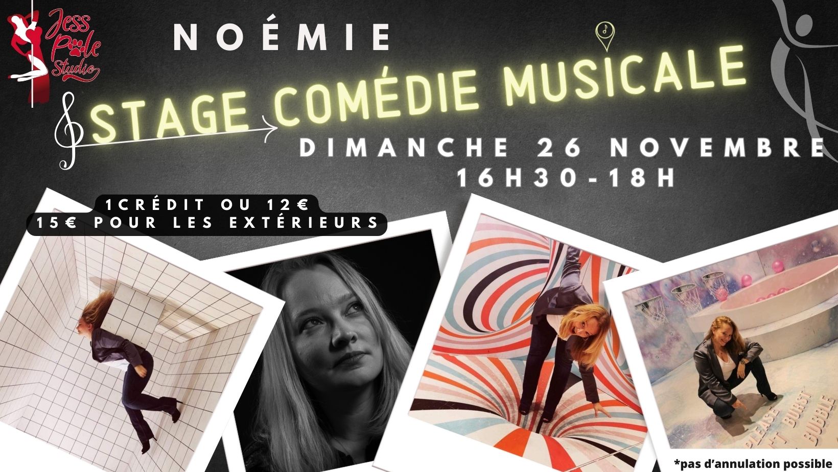 Réservation & planning - Jess Pole Studio